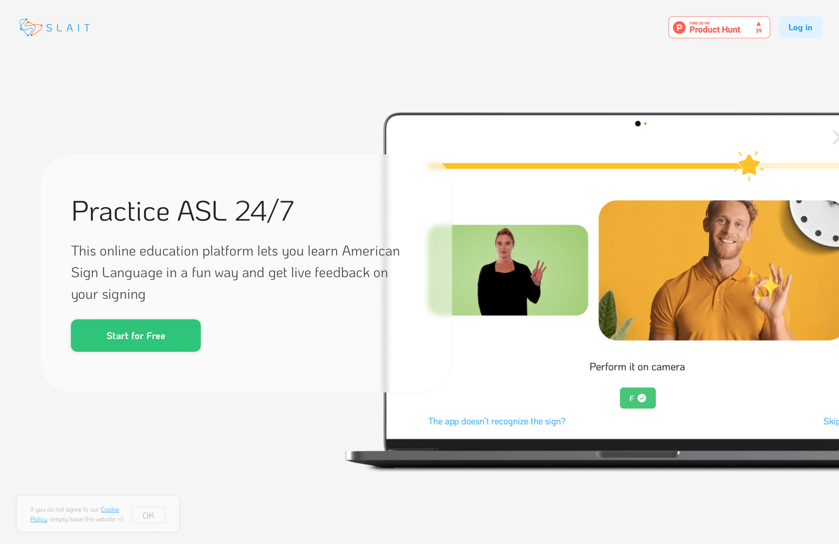 SLAIT School: 24/7在线美式手语学习 | 即时手语反馈，轻松掌握ASL