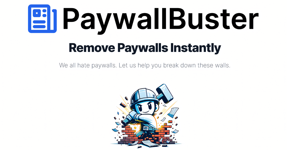 PaywallBuster - 免费在线新闻免付费墙工具