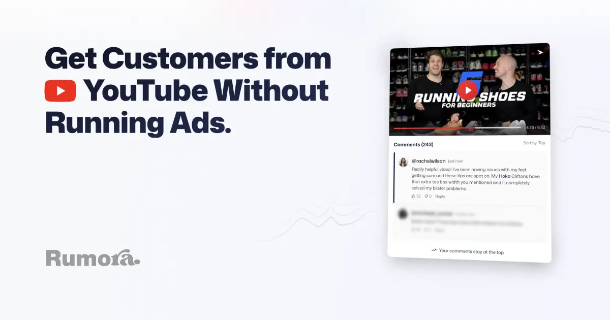 Rumora AI: YouTube 与 TikTok 自动评论营销神器 - 提升品牌曝光与用户转化